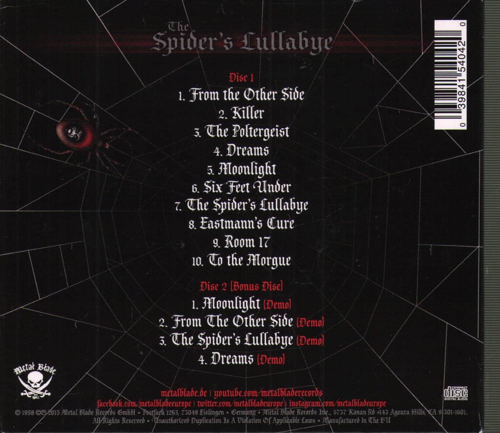 King Diamond - Spider's Lullabye - Double Cd – Vinyl Tap