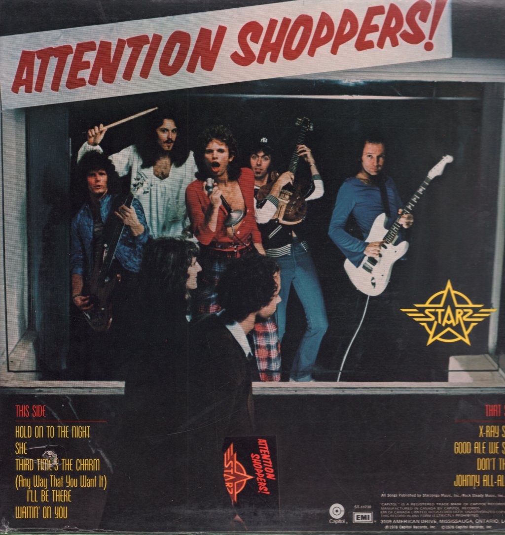 Starz - Attention Shoppers - Lp – Vinyl Tap