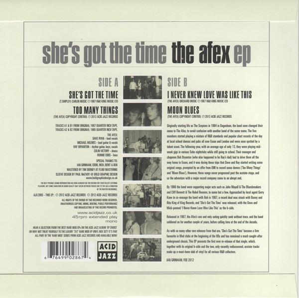 Afex - She's Got The Time - 7 Inch – Vinyl Tap