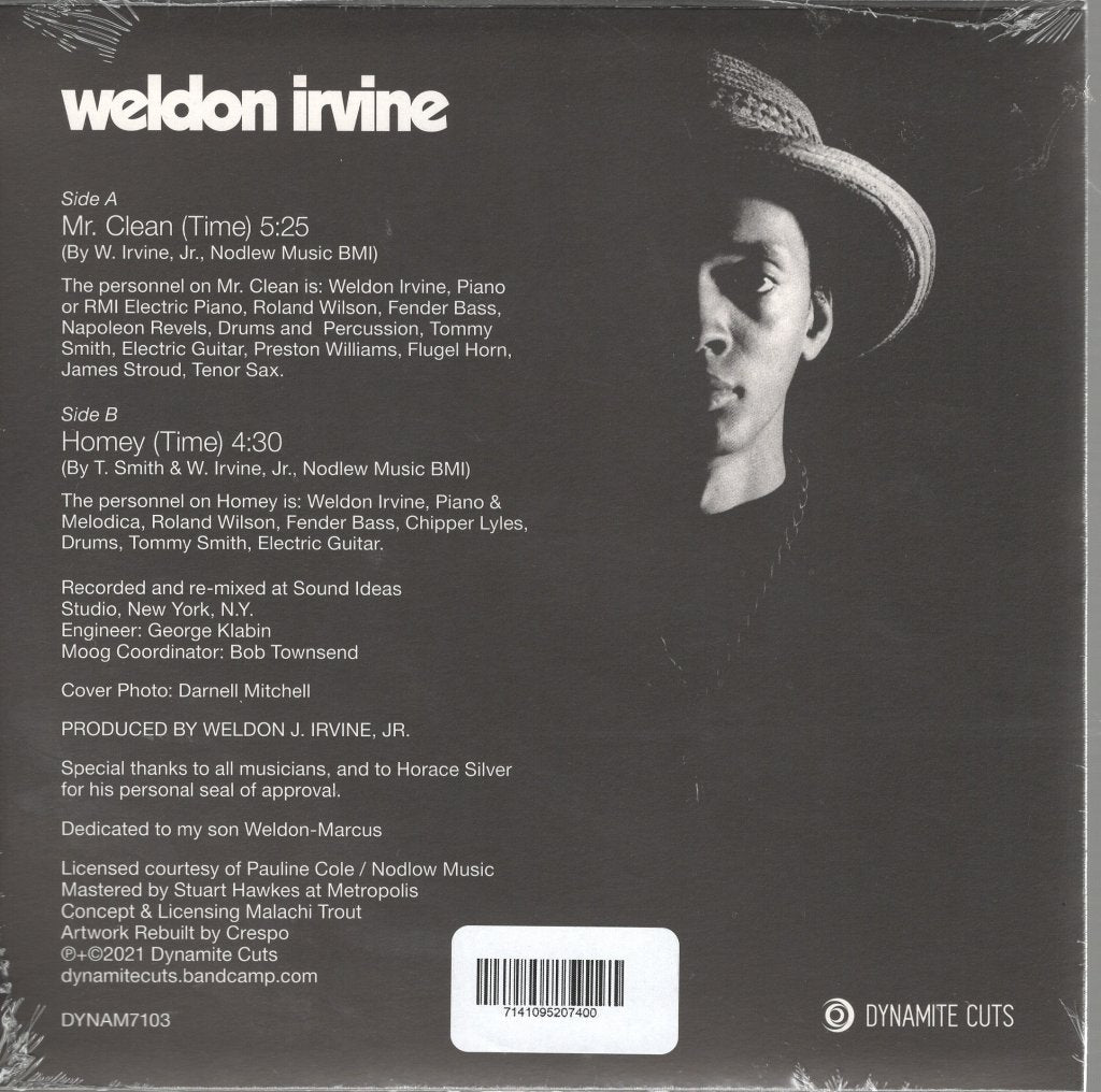 Weldon Irvine - Mr. Clean / Homey - 7 Inch – Vinyl Tap