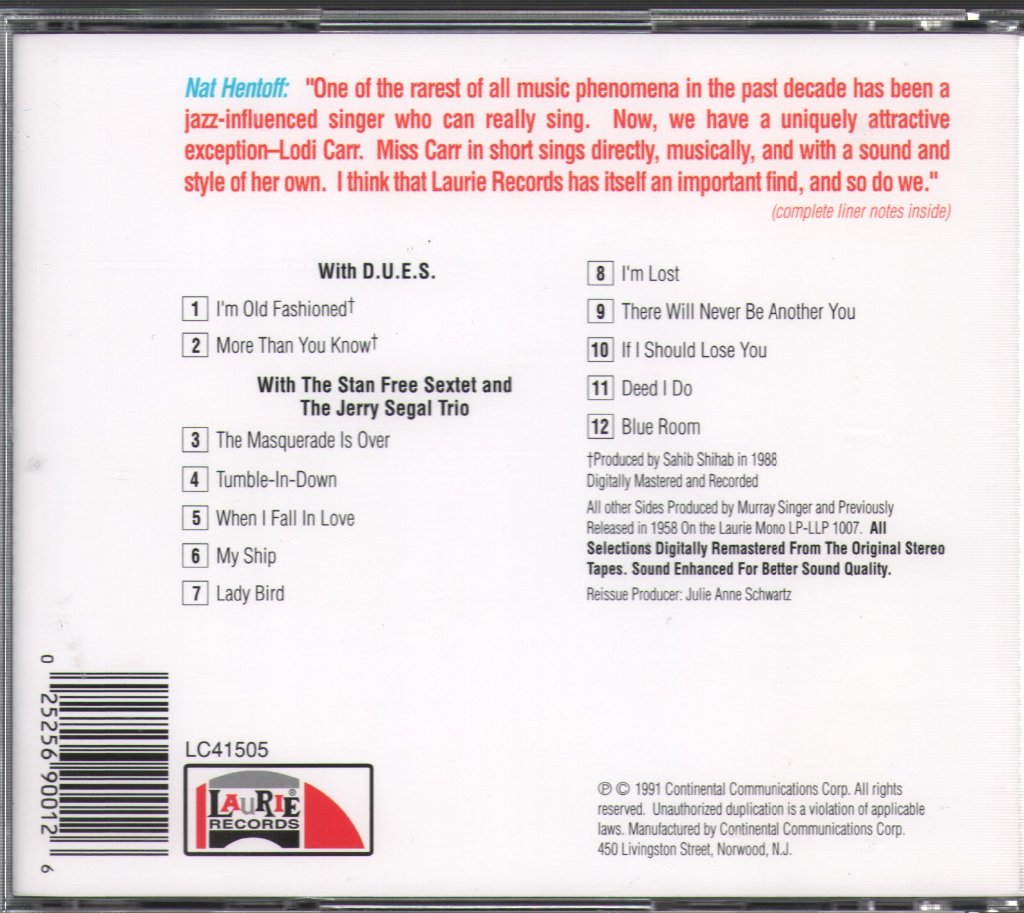 Lodi Carr - Lady Bird - Cd – Vinyl Tap
