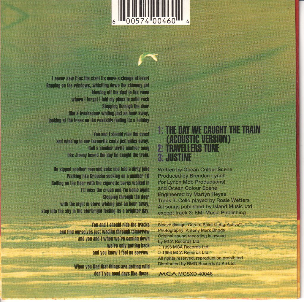 Ocean Colour Scene - Day We Caught The Train - Cd – Vinyl Tap