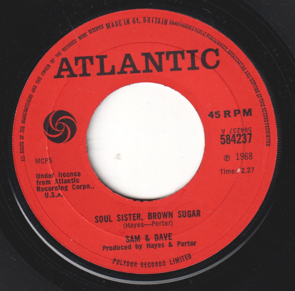 Sam And Dave - Soul Sister Brown Sugar - 7 Inch – Vinyl Tap