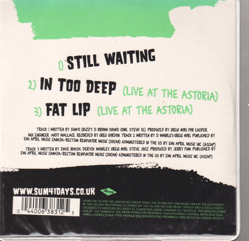 Sum 41 - Still Waiting - Cd – Vinyl Tap