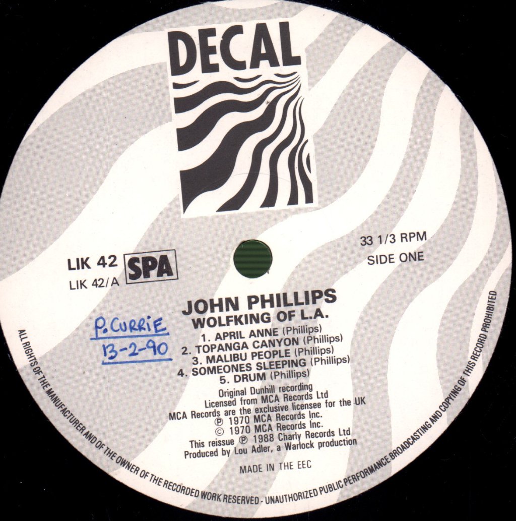 John Phillips - Wolfking Of L.A. - Lp – Vinyl Tap