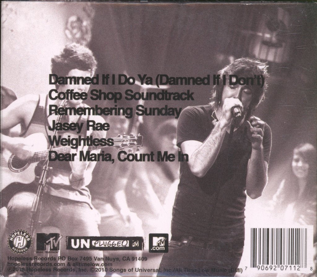 All Time Low - MTV Unplugged - Cd – Vinyl Tap