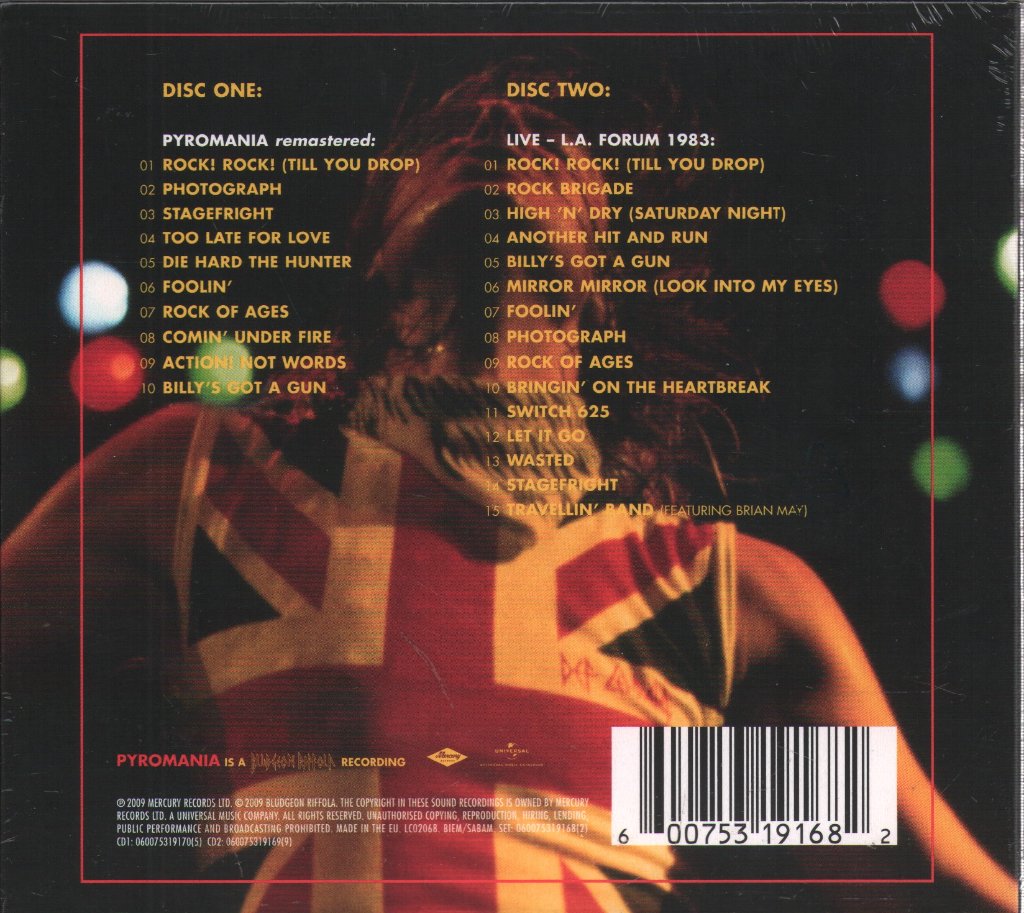 Def Leppard - Pyromania - Cd – Vinyl Tap