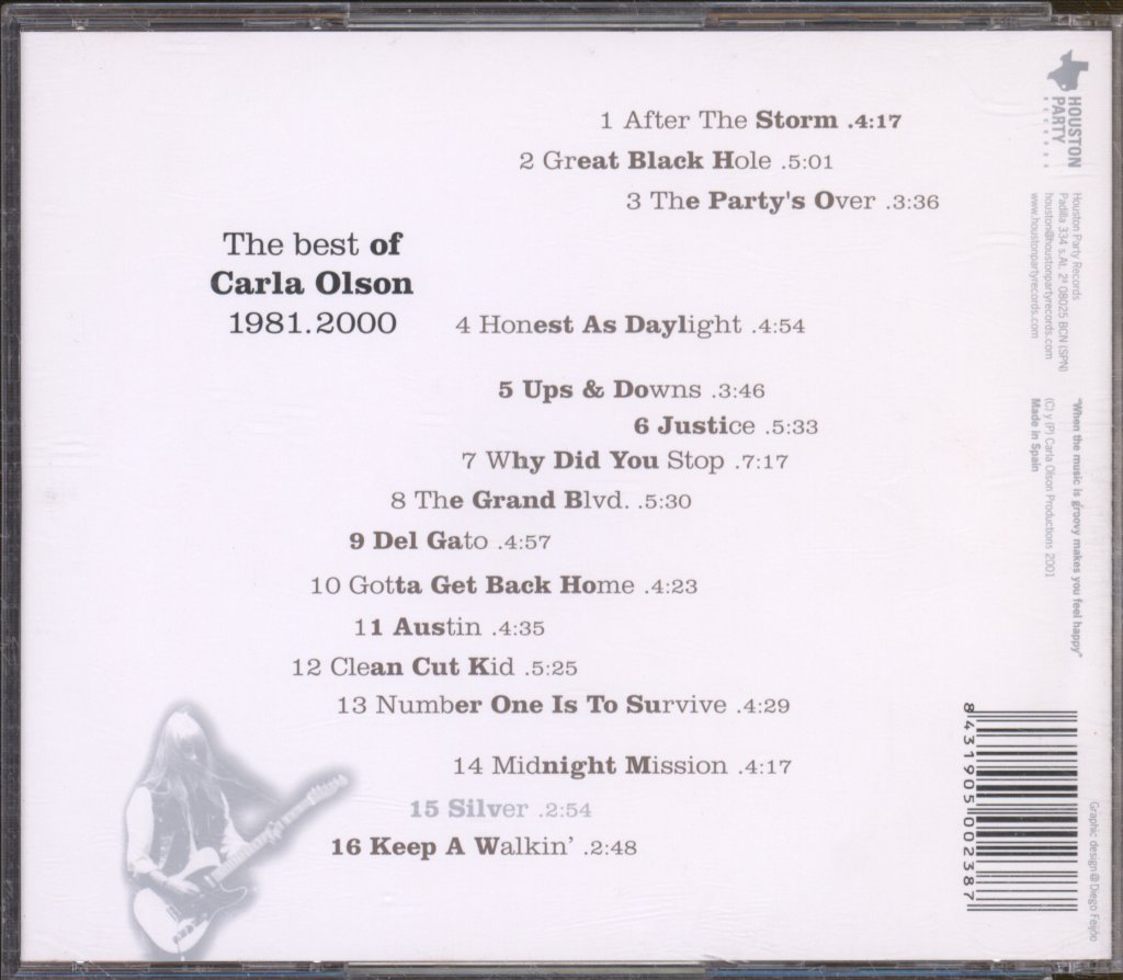 Carla Olson - Honest As Daylight: The Best Of Carla Olson 1981.2000 ...