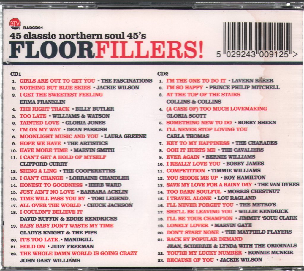 Various Artists - Floorfillers! - 45 Classic Northern Soul 45's - Doub ...