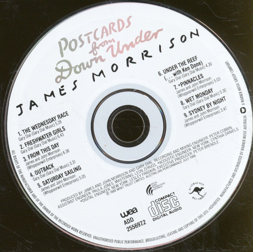 James Morrison (Jazz Trumpeter) - Postcards From Down Under - Cd ...