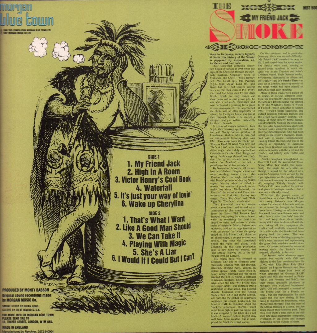 Smoke (60'S Psych) - My Friend Jack - Lp – Vinyl Tap