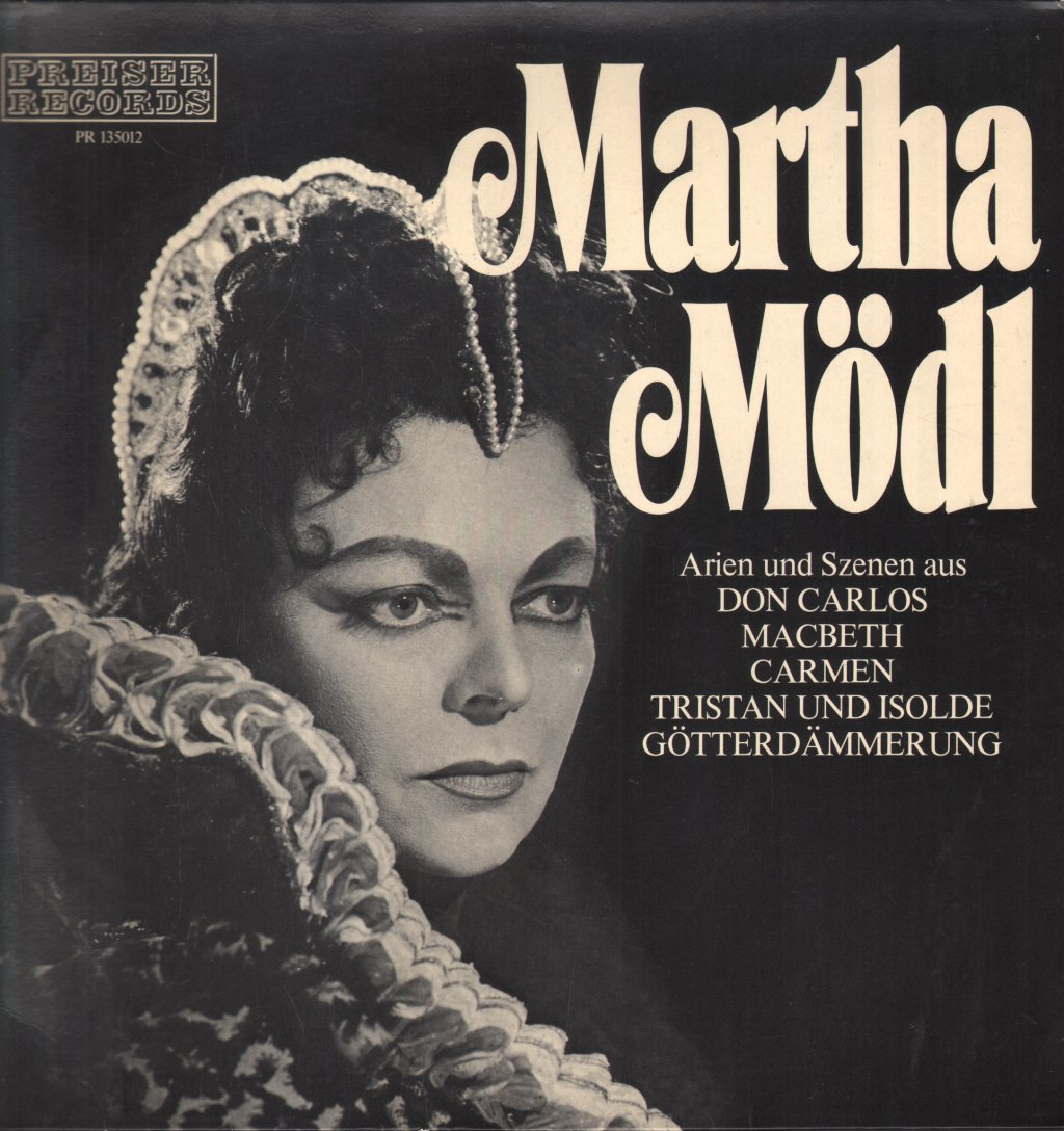 Martha Modl - Arien Und Szenen Aus Don Carlos, Macbeth, Carmen, Trista ...