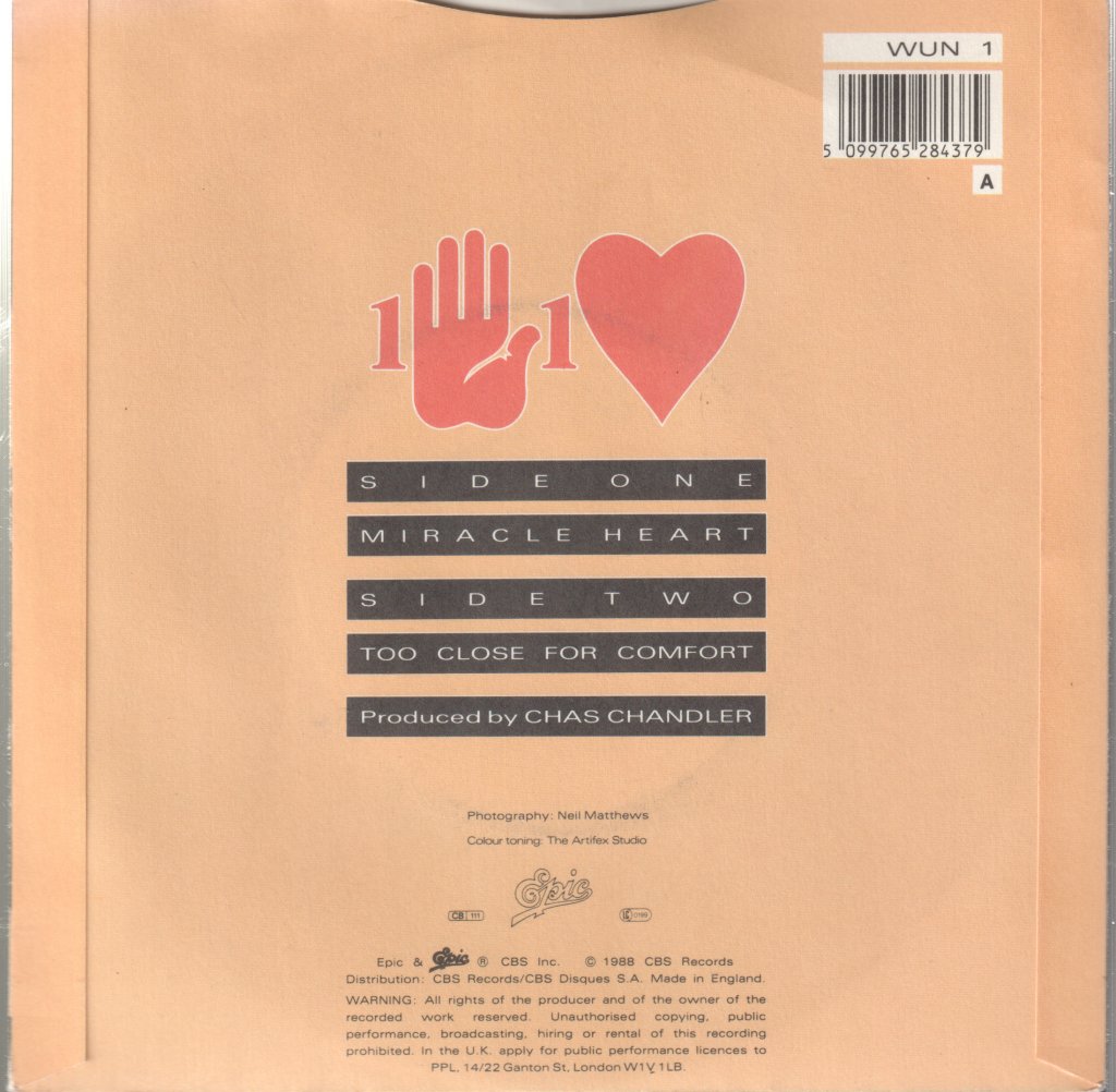 One Hand One Heart - Miracle Heart - 7 Inch – Vinyl Tap