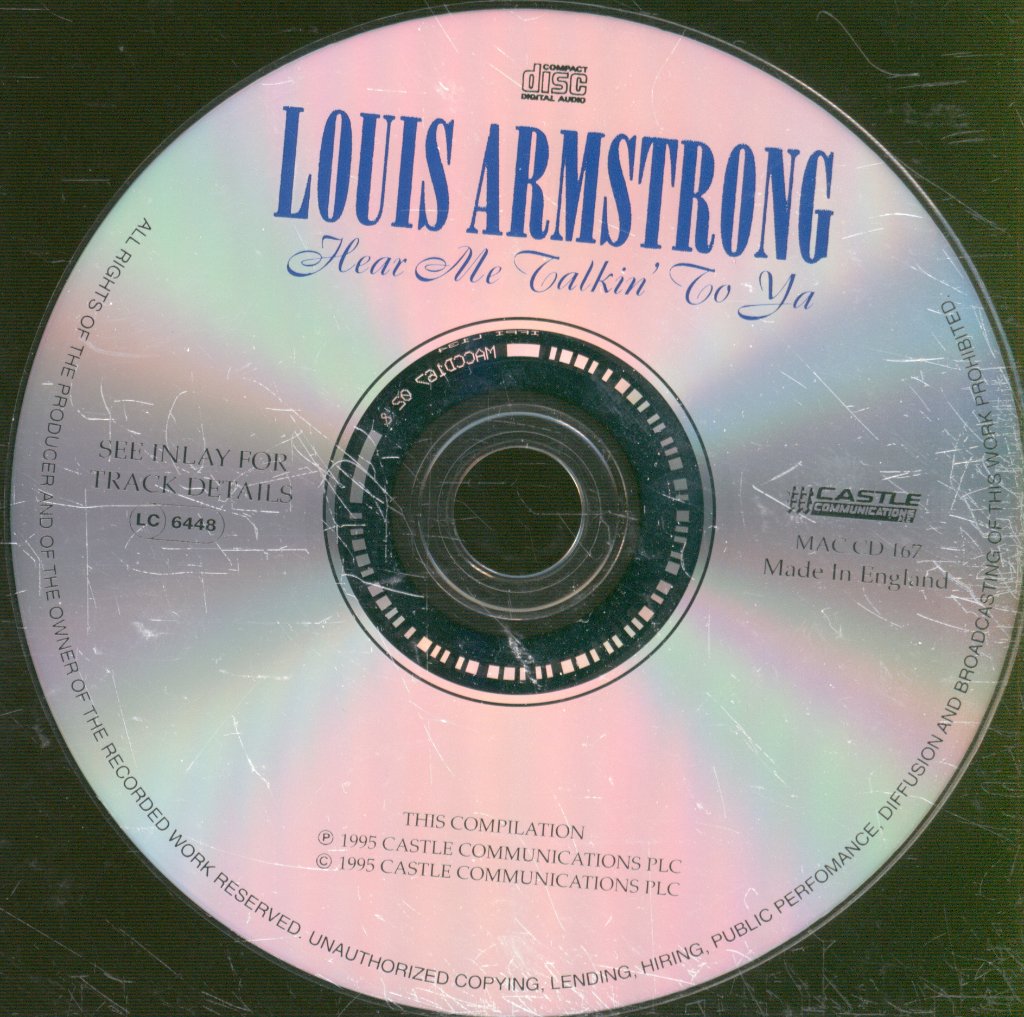 Louis Armstrong - Hear Me Talkin' To Ya - Cd – Vinyl Tap