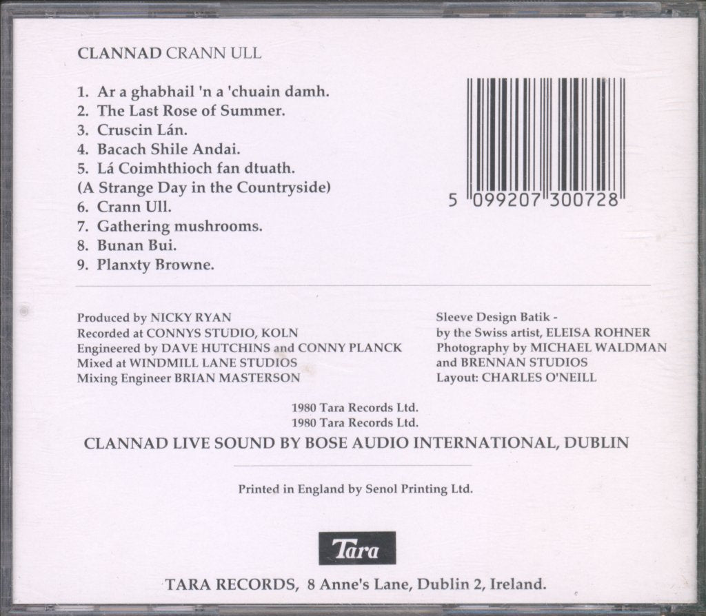 Clannad - Crann Ull - Cd – Vinyl Tap