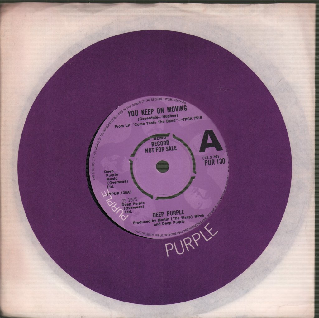 Deep Purple - You Keep On Moving / Love Child - 7 Inch – Vinyl Tap