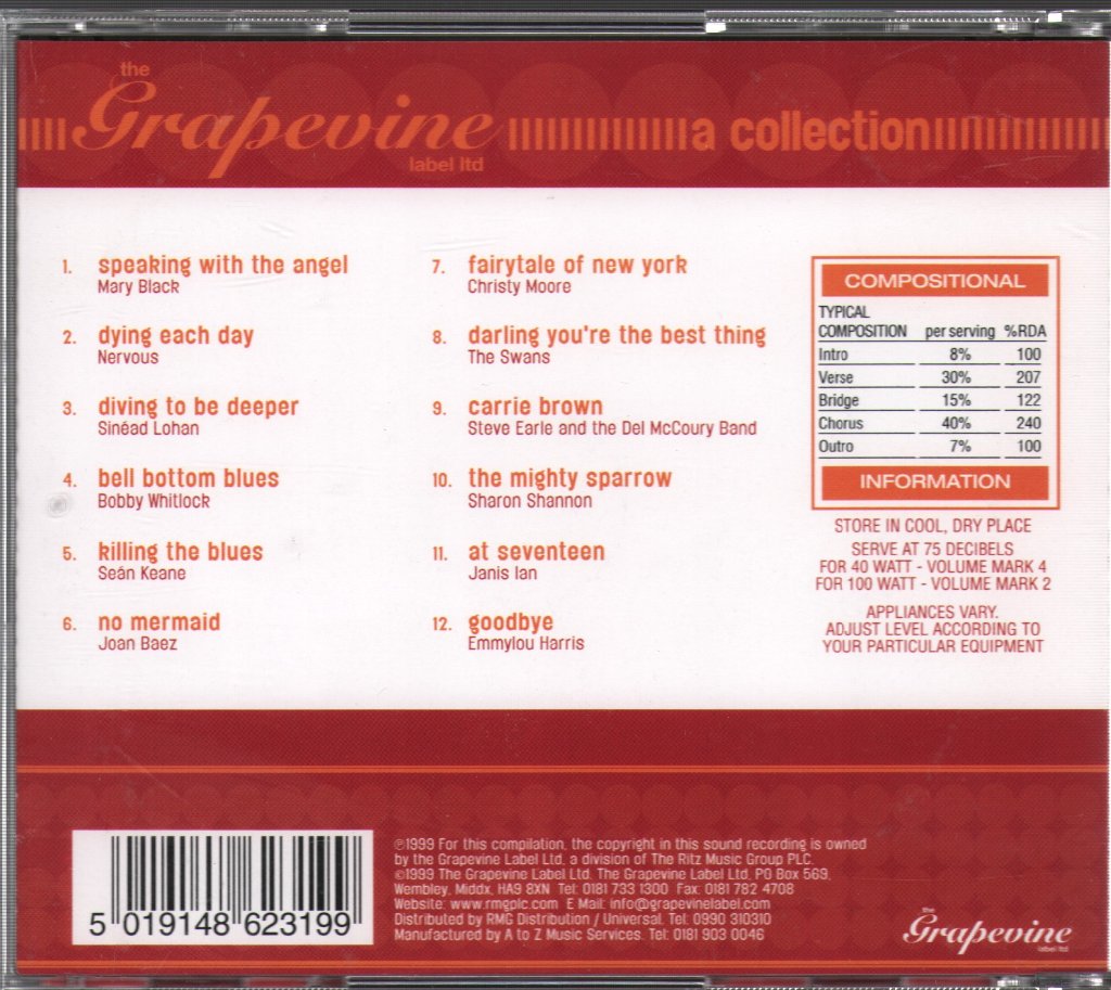Various Artists - Grapevine Label Ltd: A Collection - Cd – Vinyl Tap