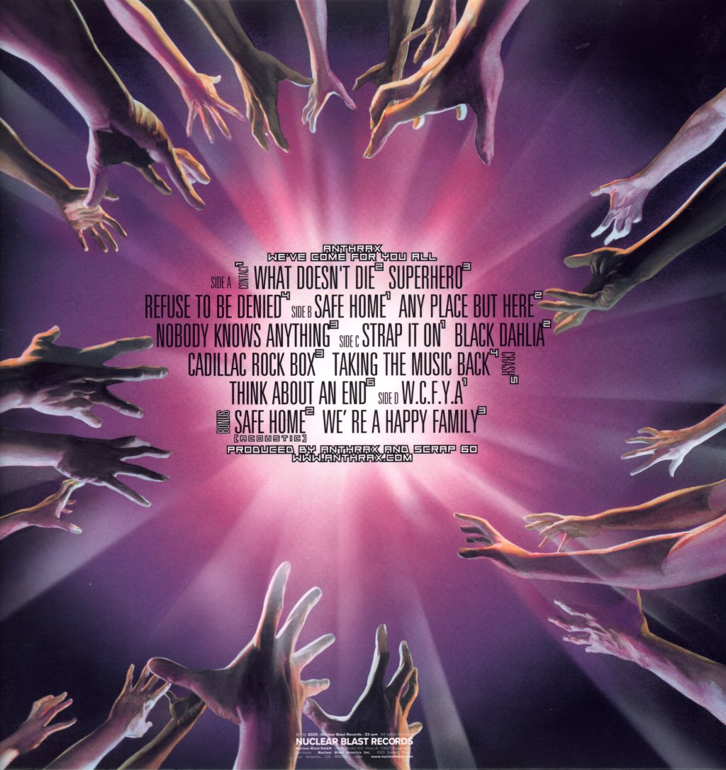 Anthrax - We've Come For You All - Double Lp – Vinyl Tap