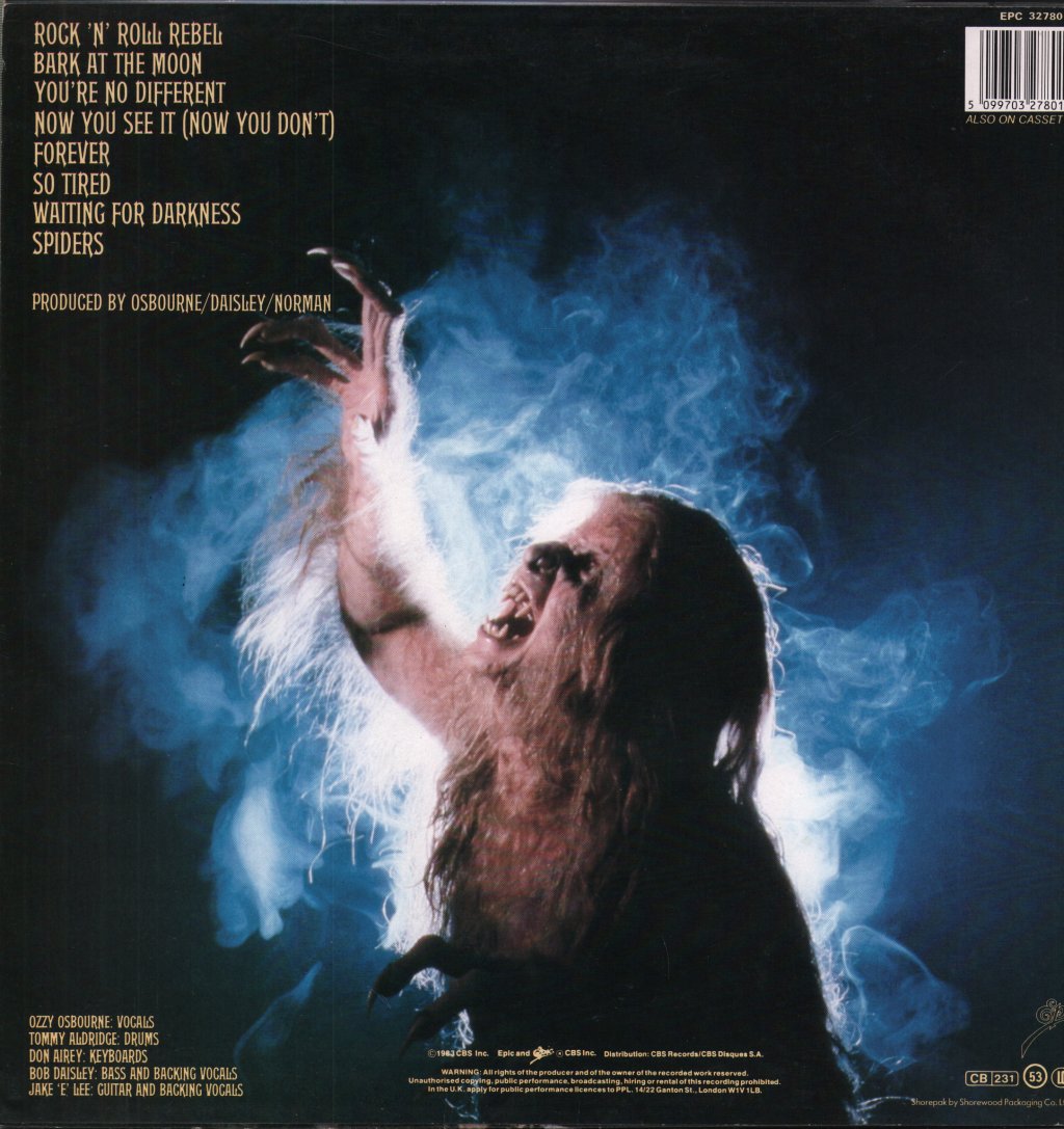 Ozzy Osbourne - Bark At The Moon - Lp – Vinyl Tap