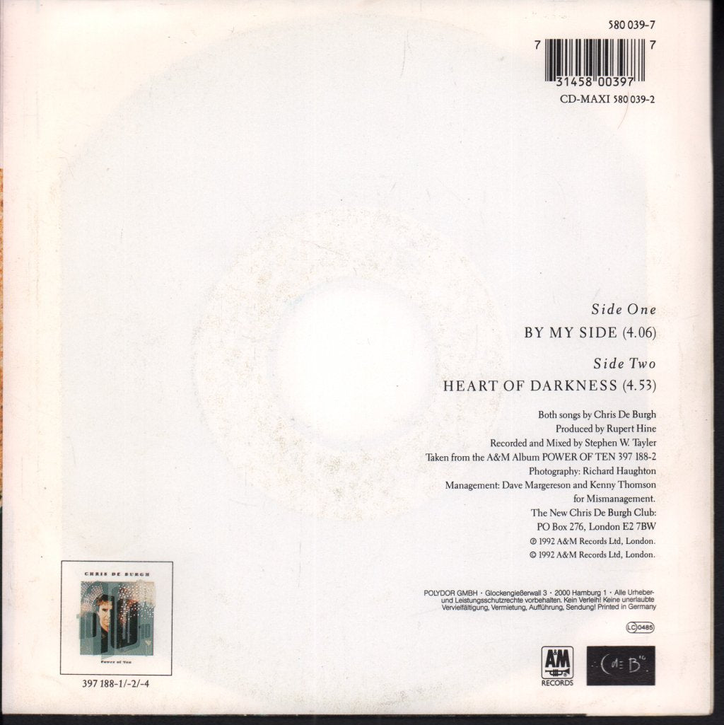 Chris De Burgh - By My Side - 7 Inch – Vinyl Tap