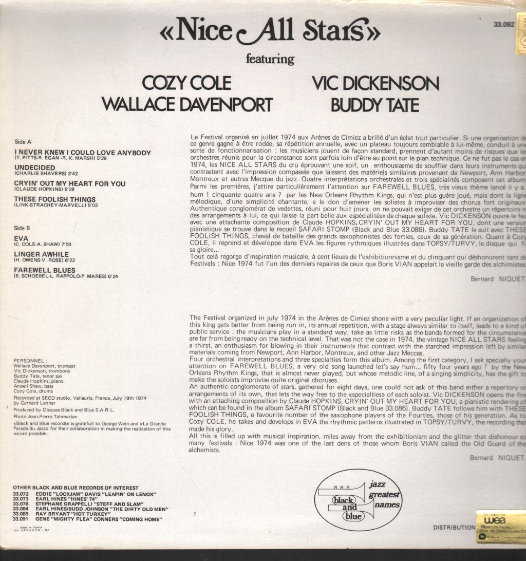Nice All Stars - Nice All Stars - Lp – Vinyl Tap