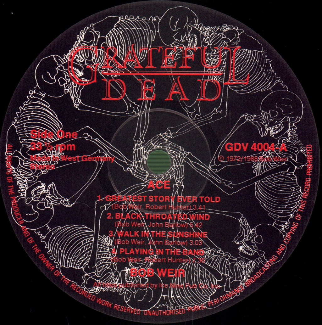 Bob Weir - Ace - Lp – Vinyl Tap