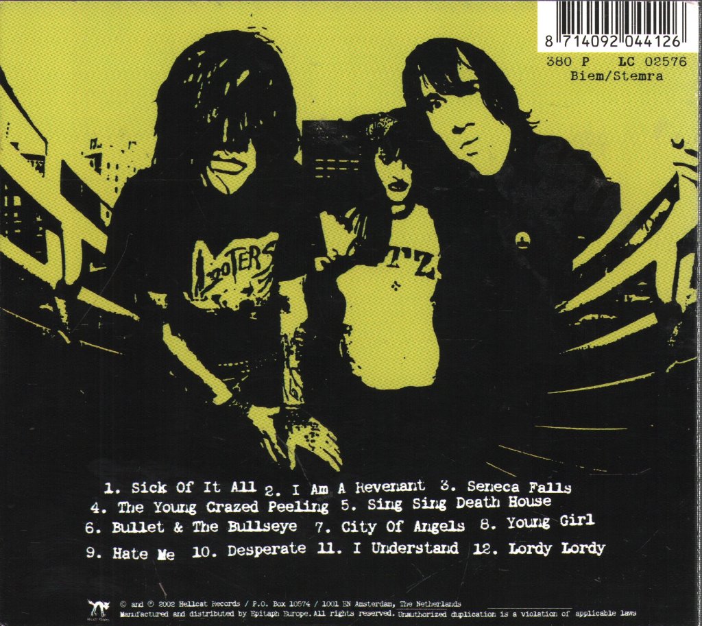 Distillers - Sing Sing Death House - Cd – Vinyl Tap