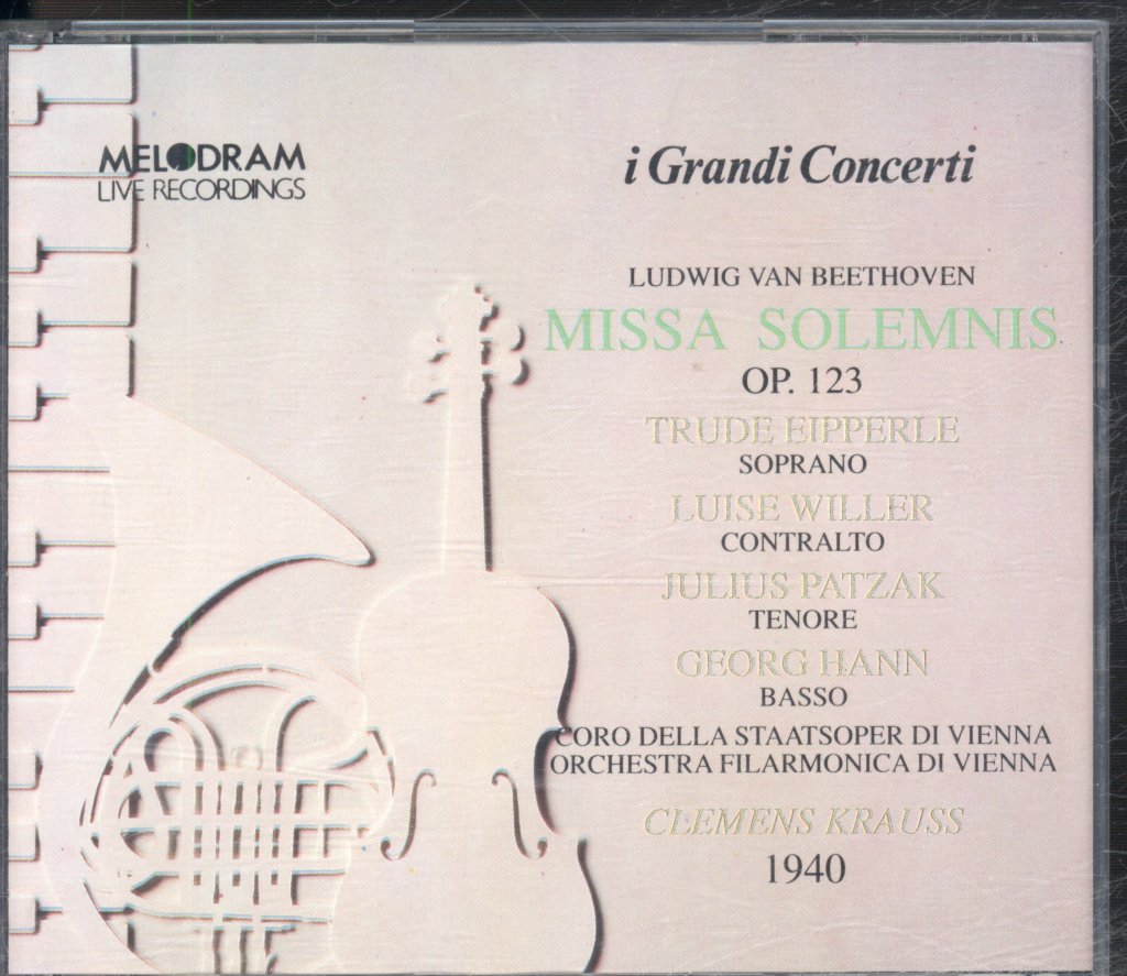 Clemens Krauss - Beethoven - Missa Solemnis Op. 123 - Double Cd – Vinyl Tap