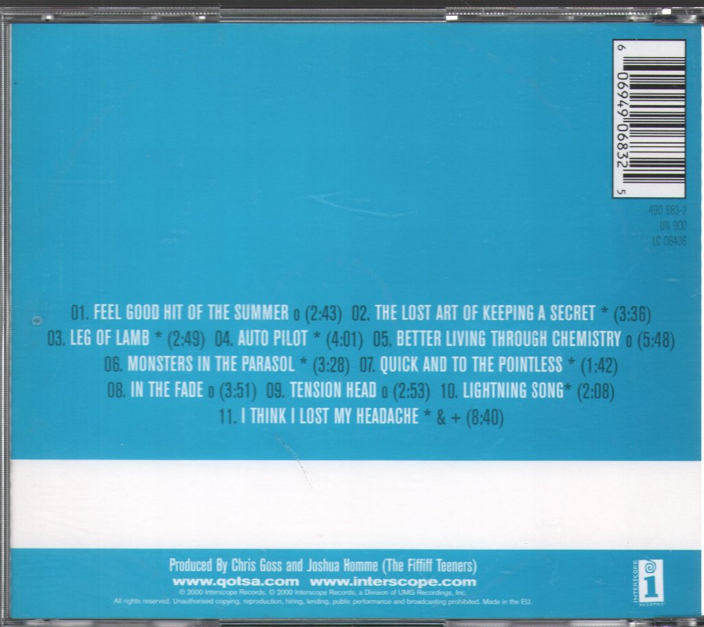 Queens Of The Stone Age - Rated R - Cd – Vinyl Tap