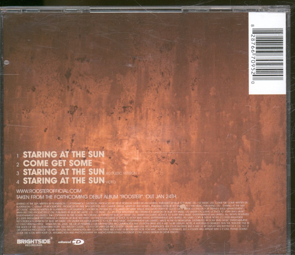 Rooster - Staring At The Sun - Cd – Vinyl Tap