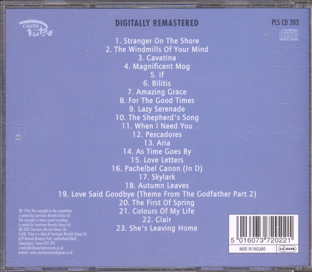 Acker Bilk - Stranger On The Shore: The Best Of - Cd – Vinyl Tap