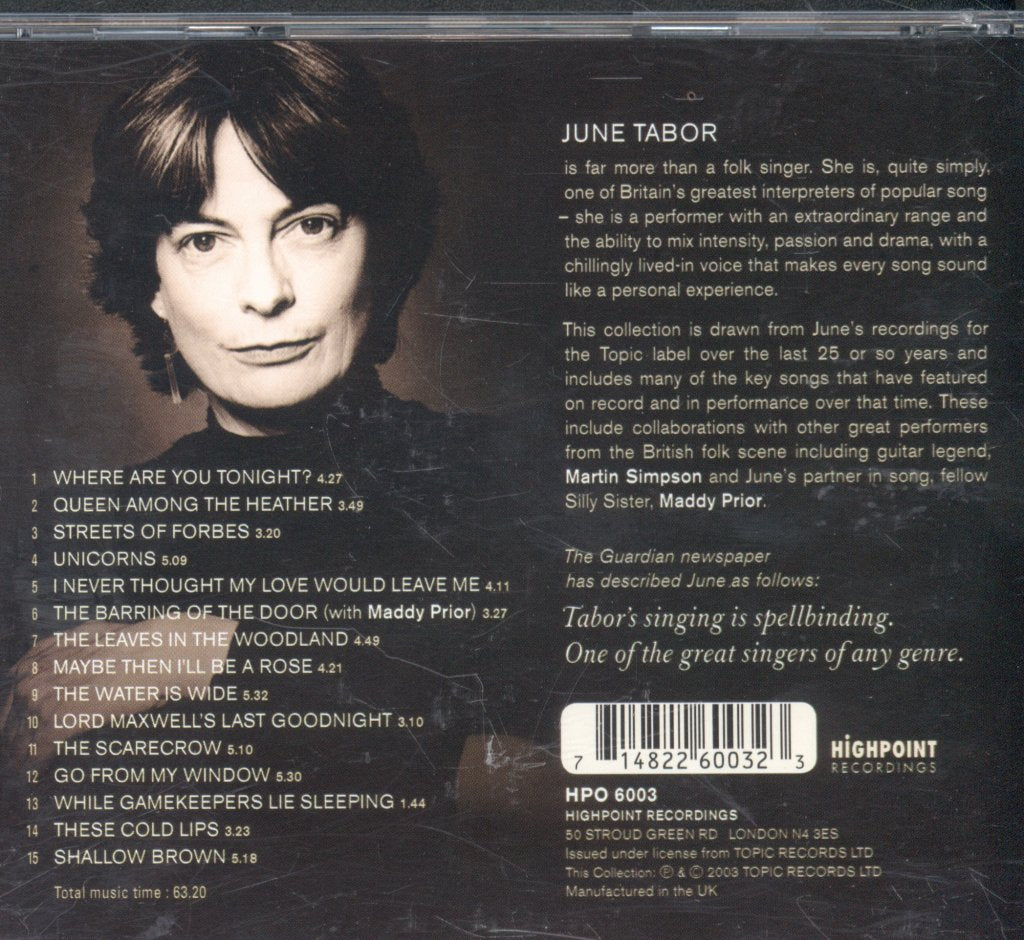 June Tabor - Definitive Collection - Cd – Vinyl Tap