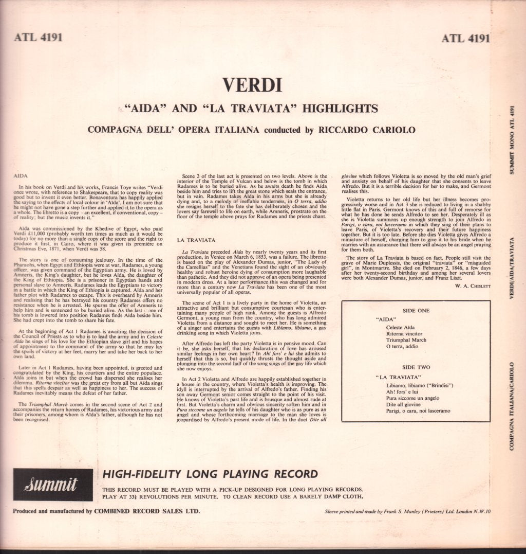 compagna dell opera italiana - verdi aida and la traviata highlights ...