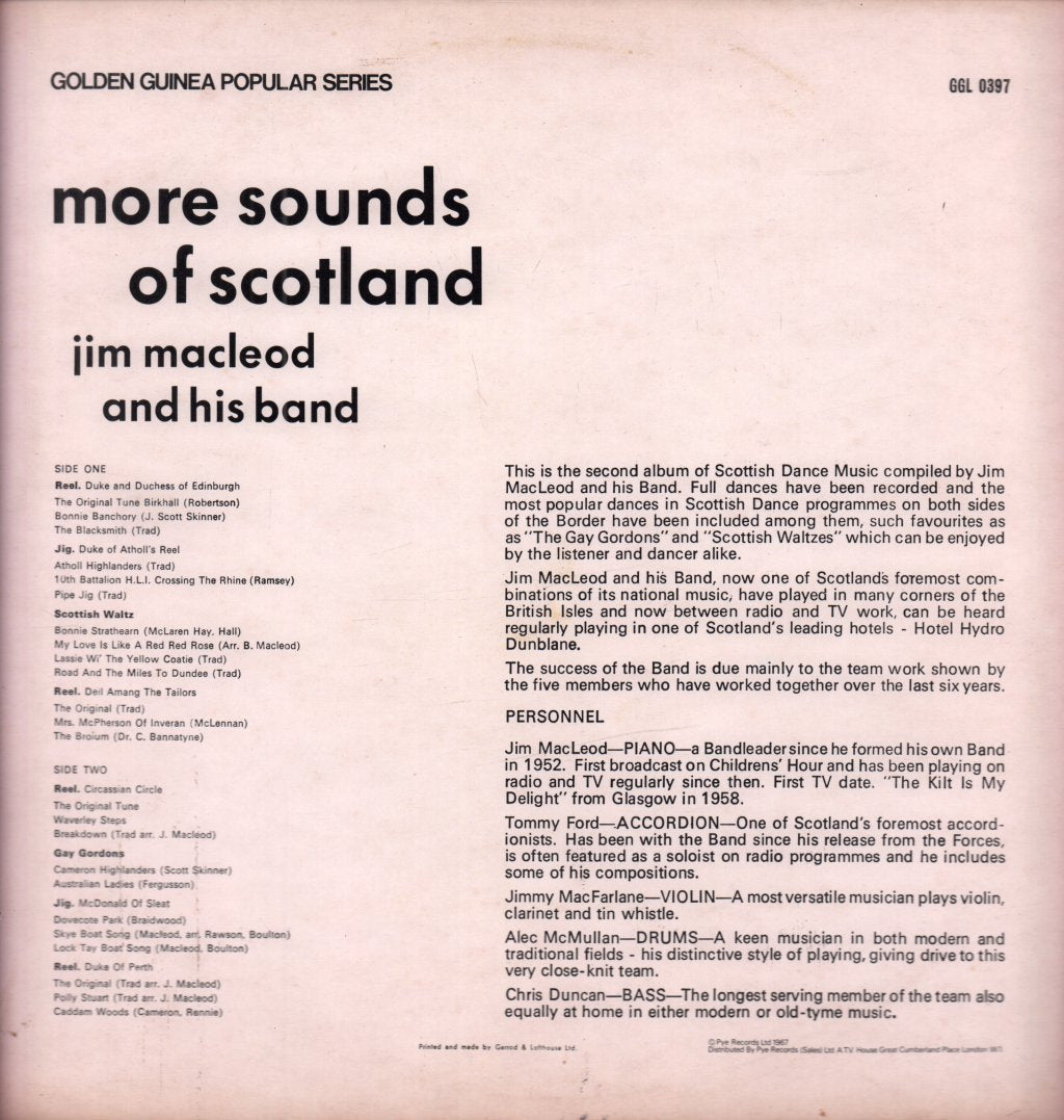 Jim Macleod And His Band - More Sounds Of Scotland - Lp – Vinyl Tap