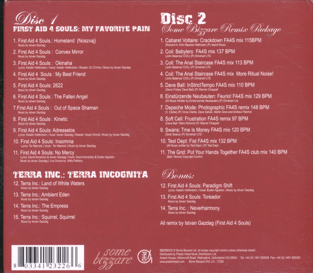 First Aid 4 Souls - Terra Inc. - My Favourite Pain With Some Bizzare R ...