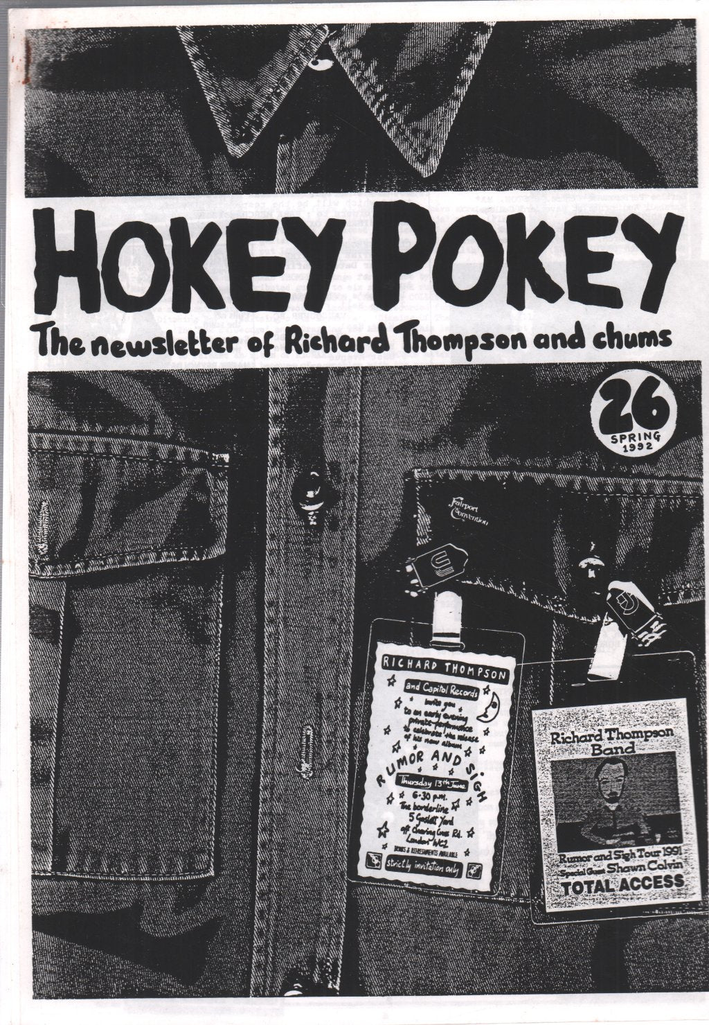 Richard Thompson - Hokey Pokey 26 - Spring 92 - Fanzine – Vinyl Tap