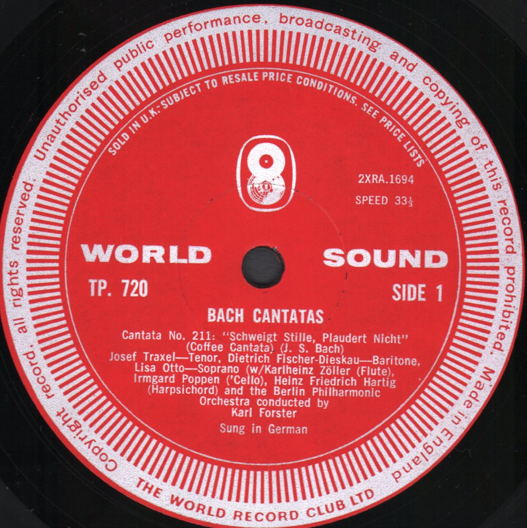 Dietrich Fischer-Dieskau / Berlin Philharmonic Orchestra / Karl Forste ...