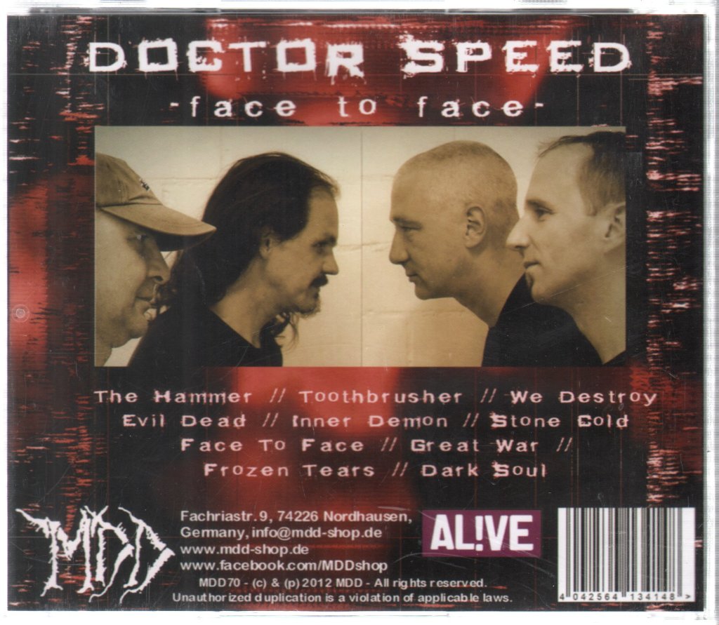 Doctor Speed - Face To Face - Cd – Vinyl Tap