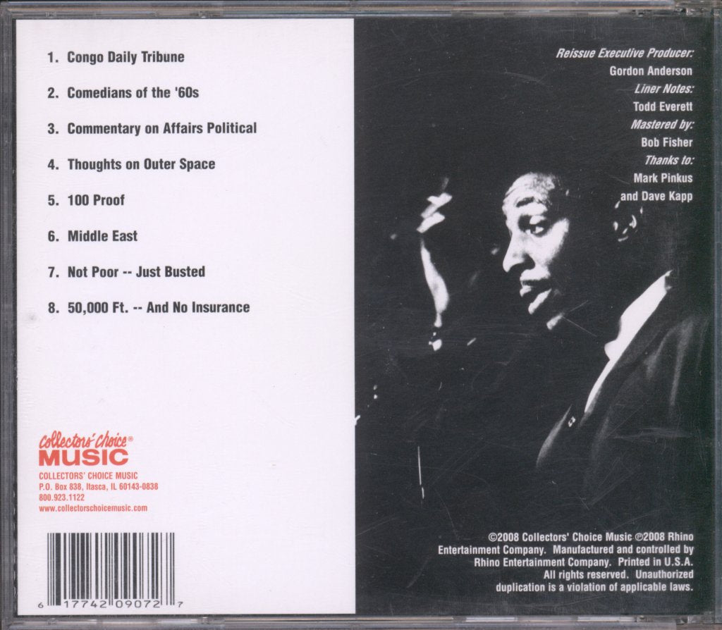 Dick Gregory - In Living Black & White - Cd – Vinyl Tap