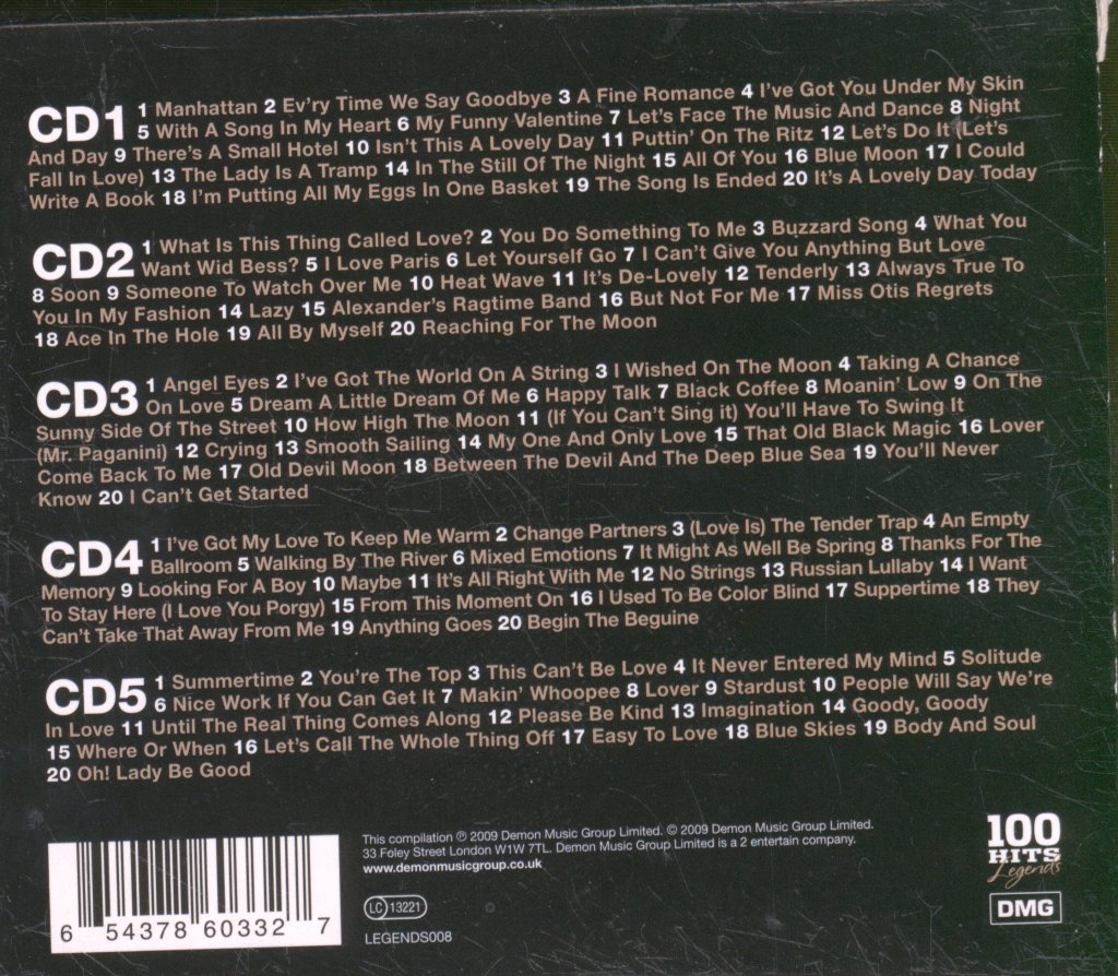 Ella Fitzgerald - 100 Hits Legends - Ella Fitzgerald - Cd Set – Vinyl Tap