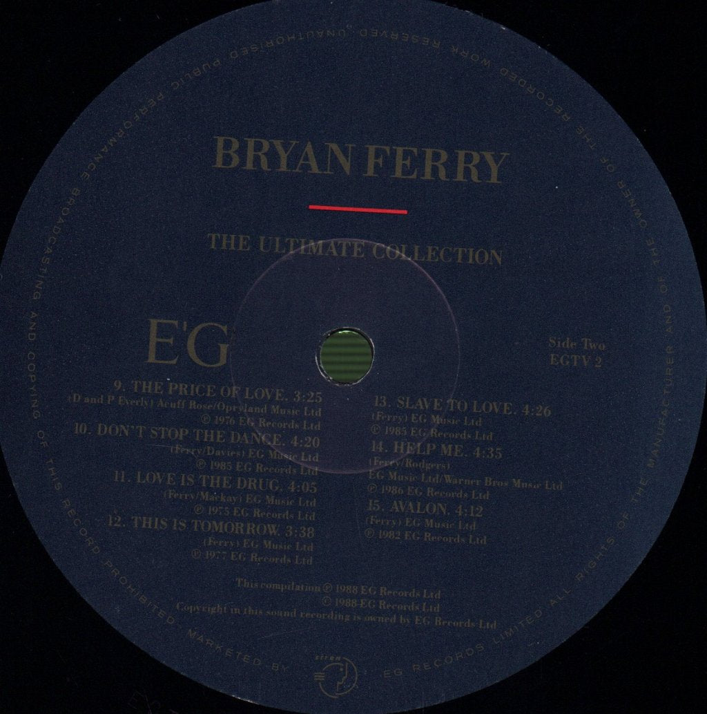 Bryan Ferry And Roxy Music - Ultimate Collection - Lp – Vinyl Tap