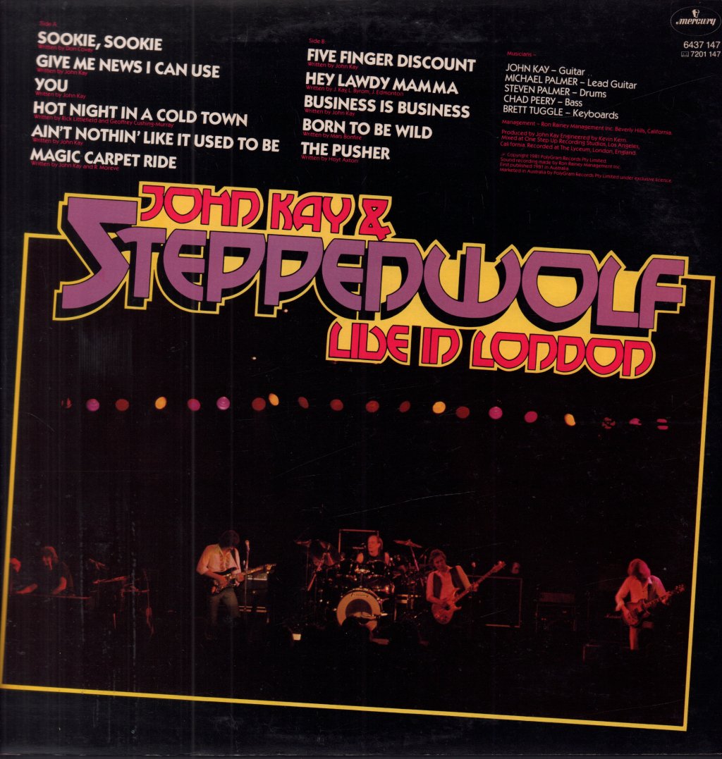 John Kay - Live In London - Lp – Vinyl Tap