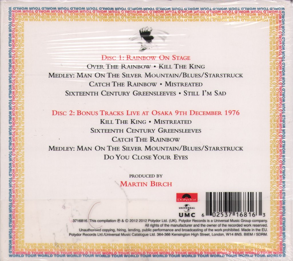 Rainbow - On Stage - Double Cd – Vinyl Tap