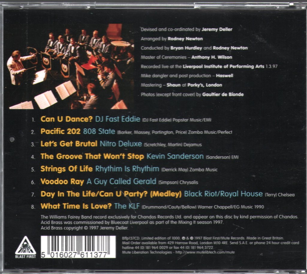Williams Fairey Brass Band - Acid Brass - Cd – Vinyl Tap