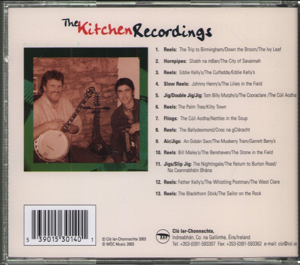 Sean O'Driscoll and Larry Egan - Kitchen Recordings - Cd – Vinyl Tap