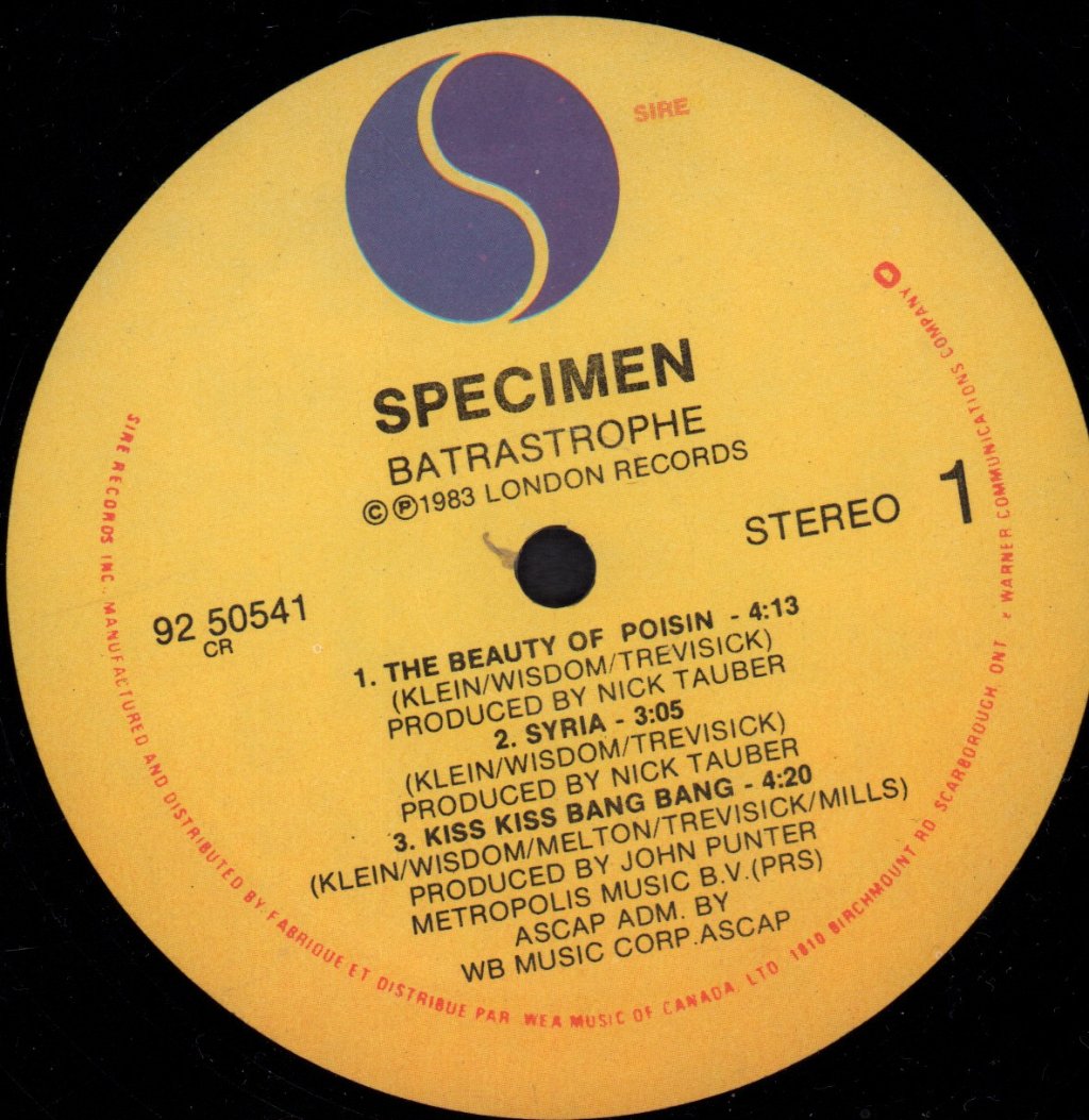 Specimen - Batastrophe - Lp – Vinyl Tap