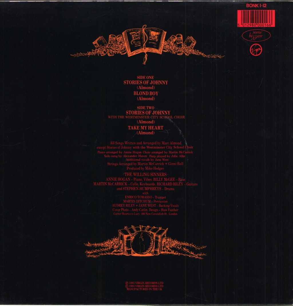 Marc Almond - Stories Of Johnny - 12 Inch – Vinyl Tap