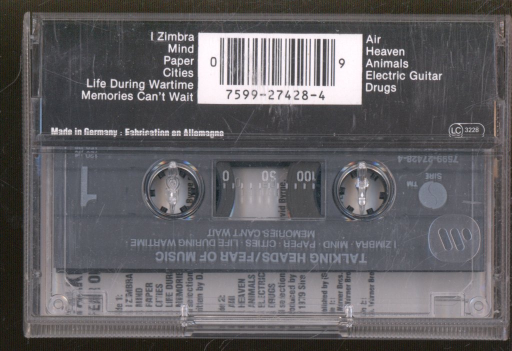 Talking Heads - Fear Of Music - Cassette – Vinyl Tap