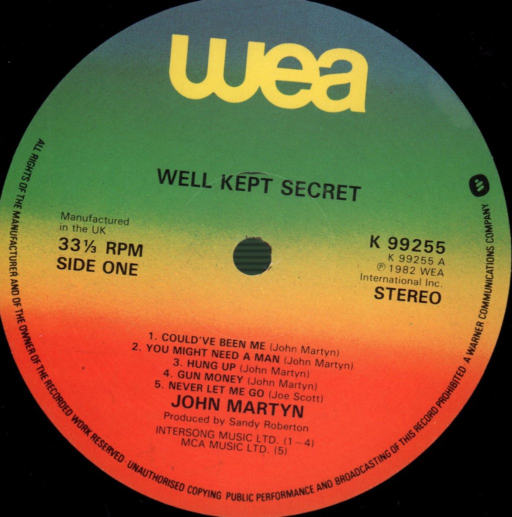 John Martyn - Well Kept Secret - Lp – Vinyl Tap