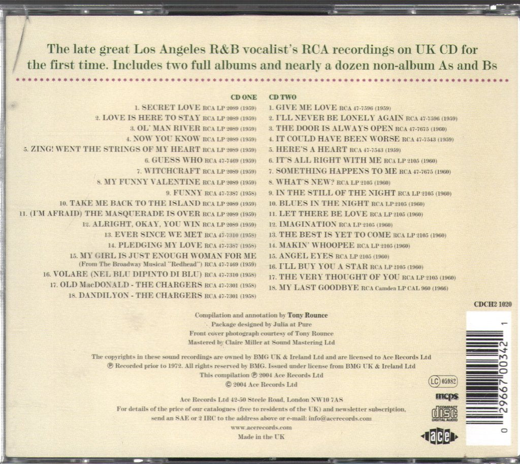 Jesse Belvin - Guess Who: The RCA Victor Recordings - Double Cd – Vinyl Tap